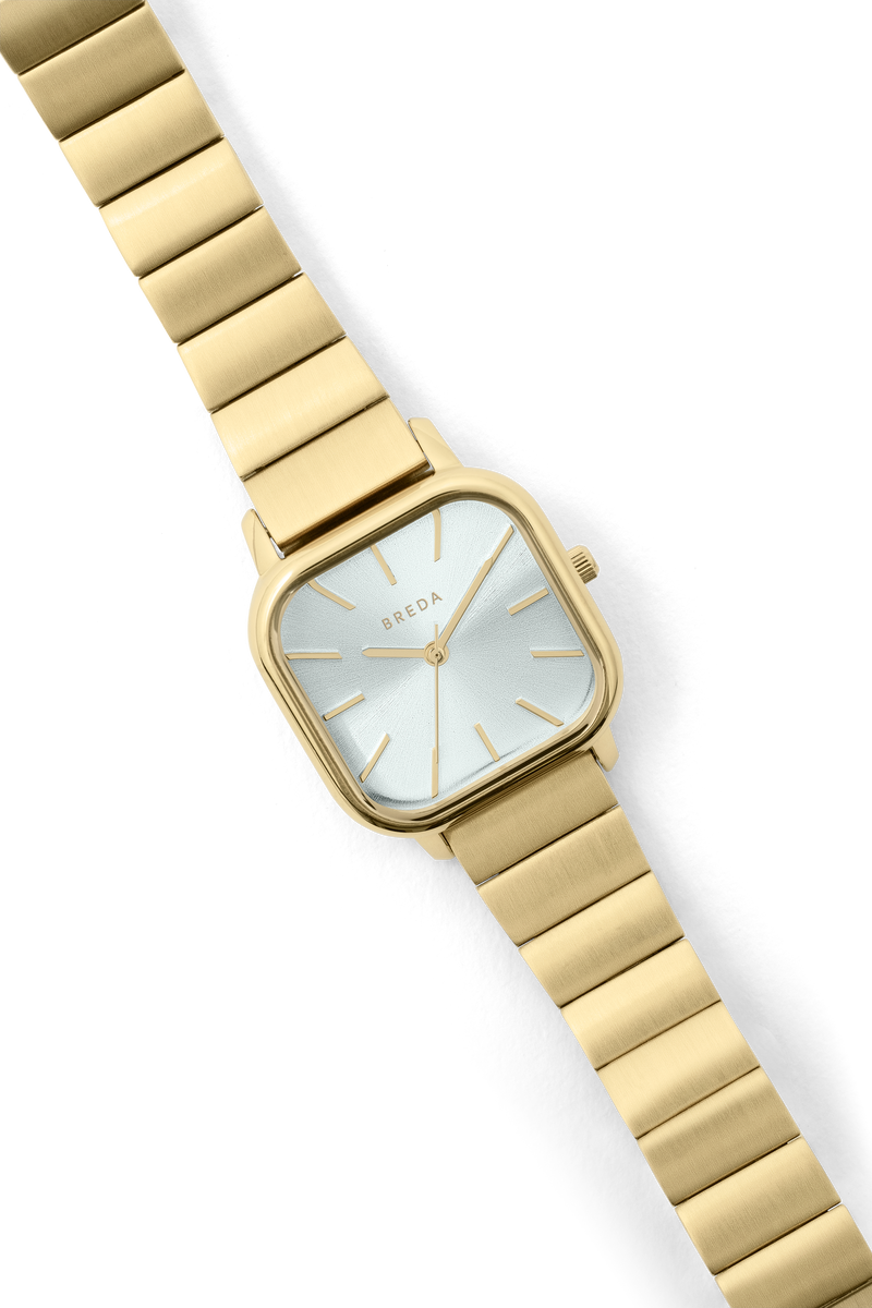 Esther | Square Metal Watch | Gold/Mist | BREDA Watch