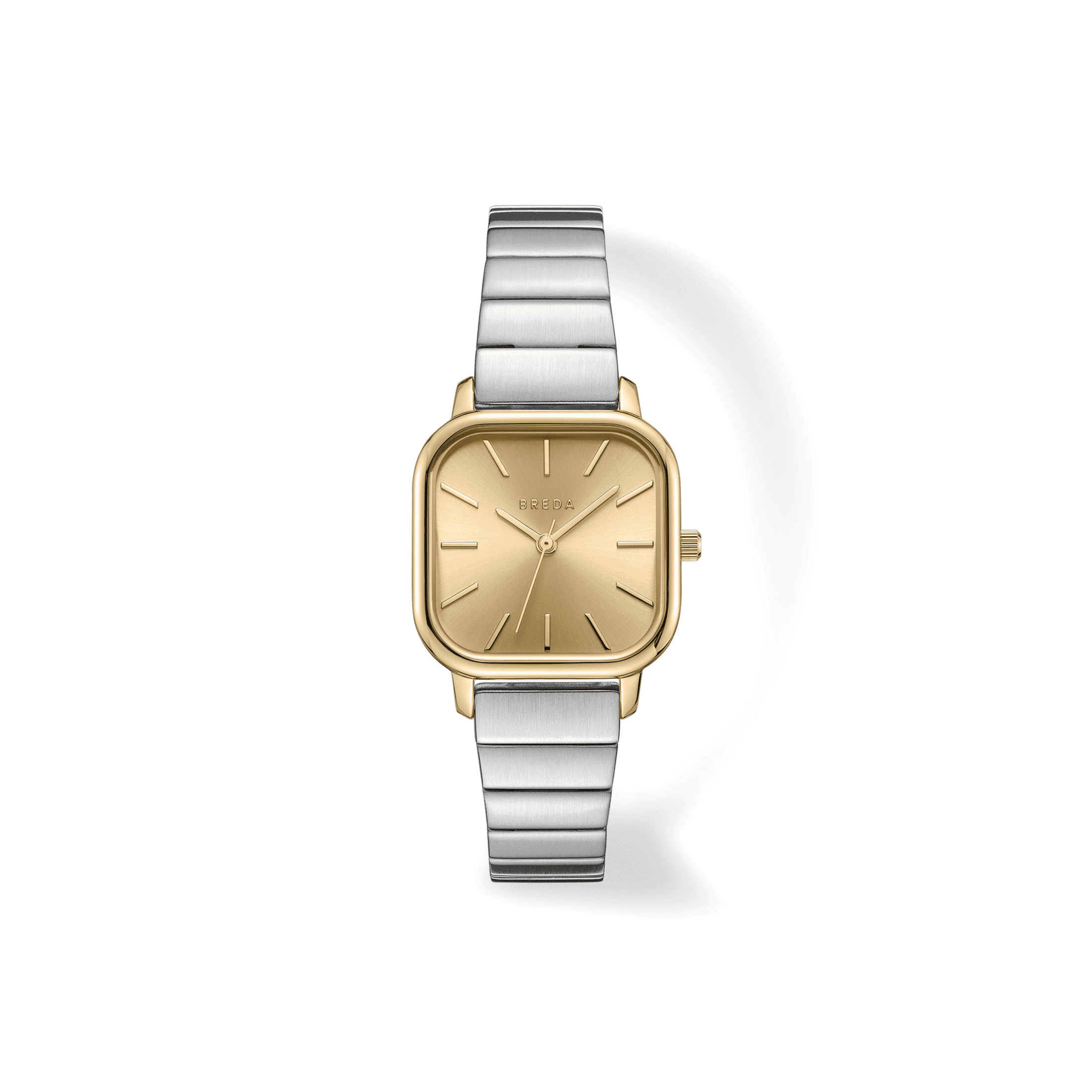 Esther | Square Metal Watch | Gold/Silver | BREDA Watch