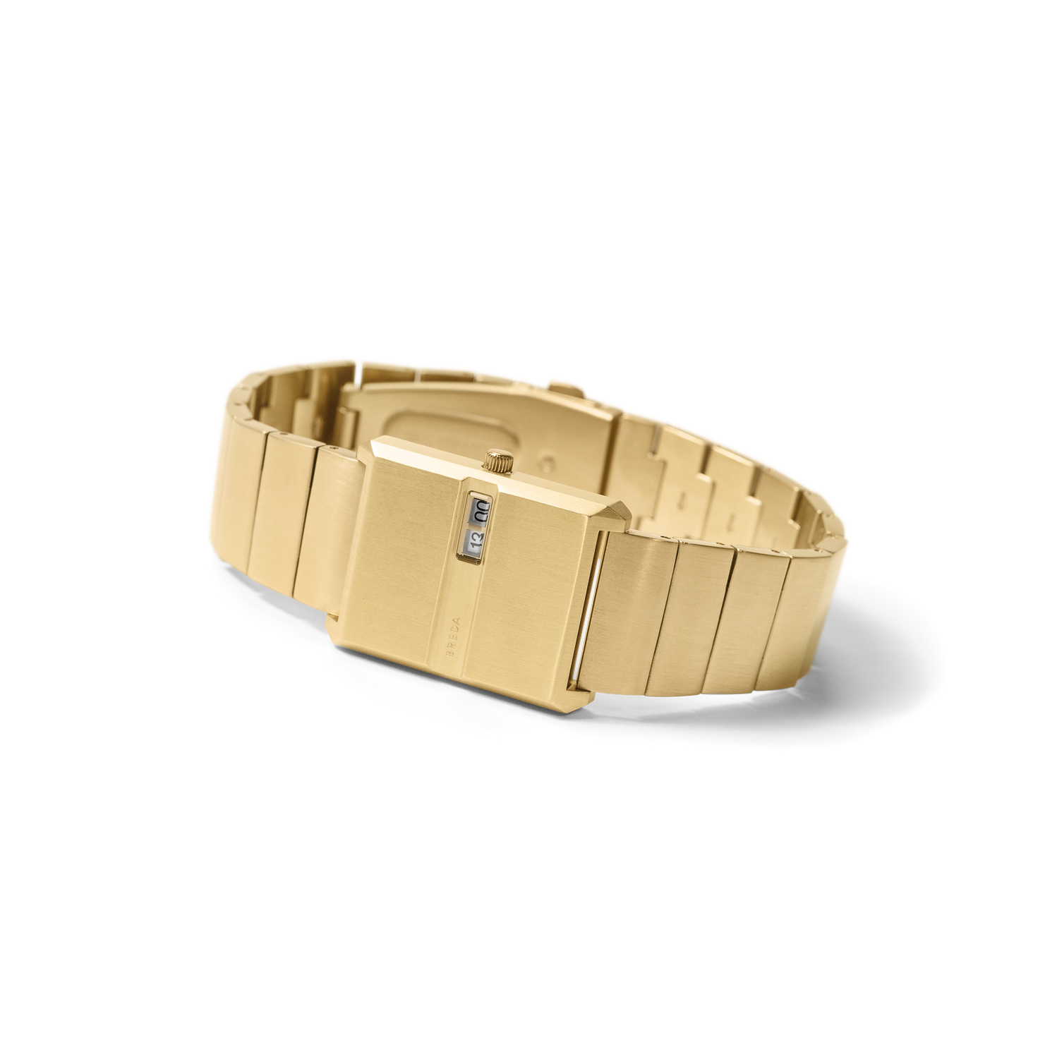Pulse | A Slim 26mm 18K Gold-Plated Stainless Steel Rectangle Case ...