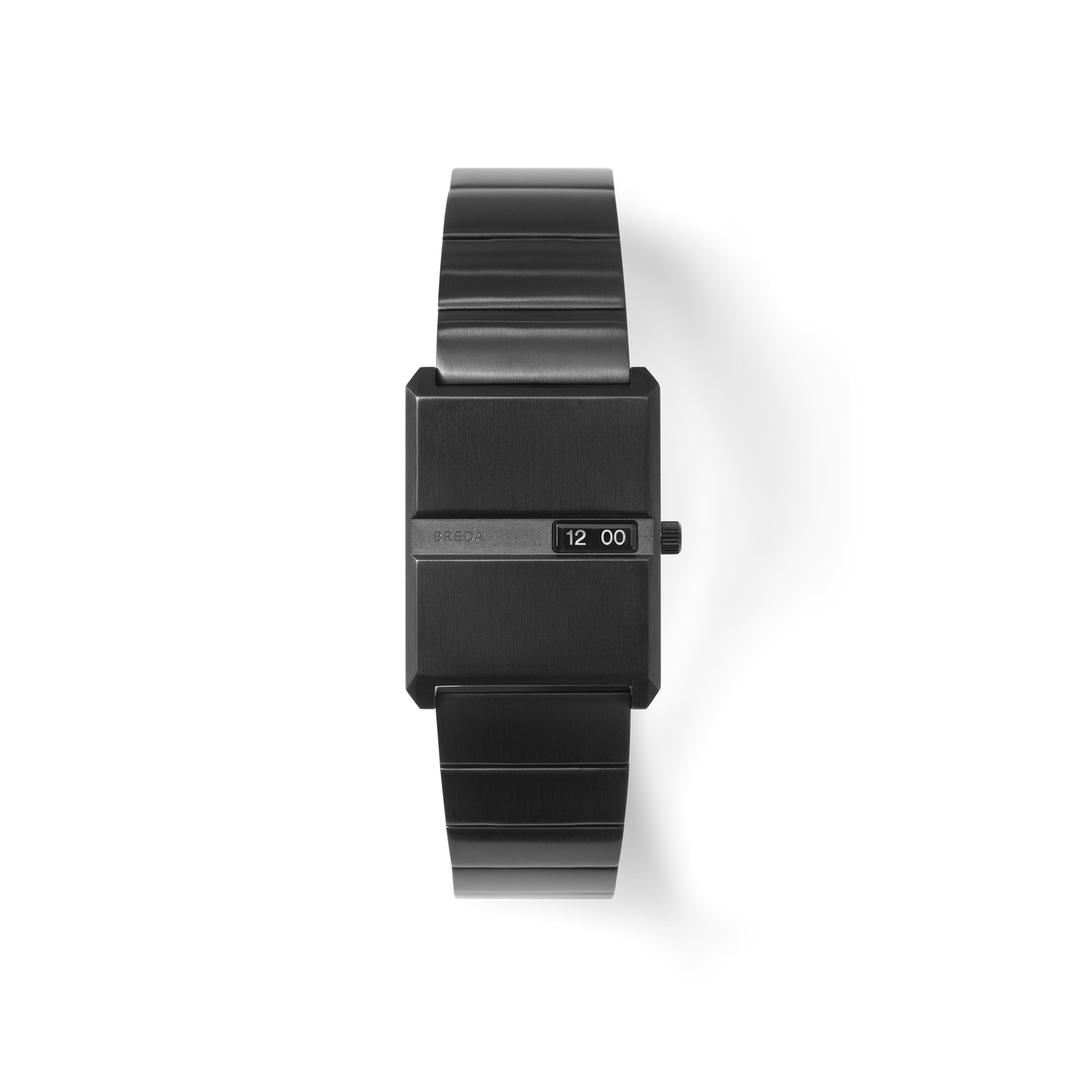 Pulse | A Slim 26mm Black-Plated Stainless Steel Rectangle Case | Slim Numerical Display ...